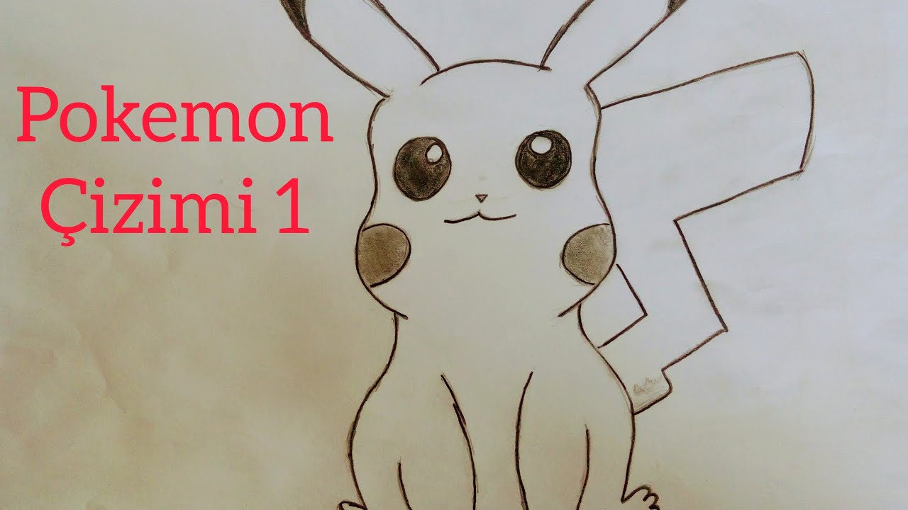 Pikaçu Çizimi(karakalem) /Pikachu Drawing #pokemon çizimi 1 - YouTube