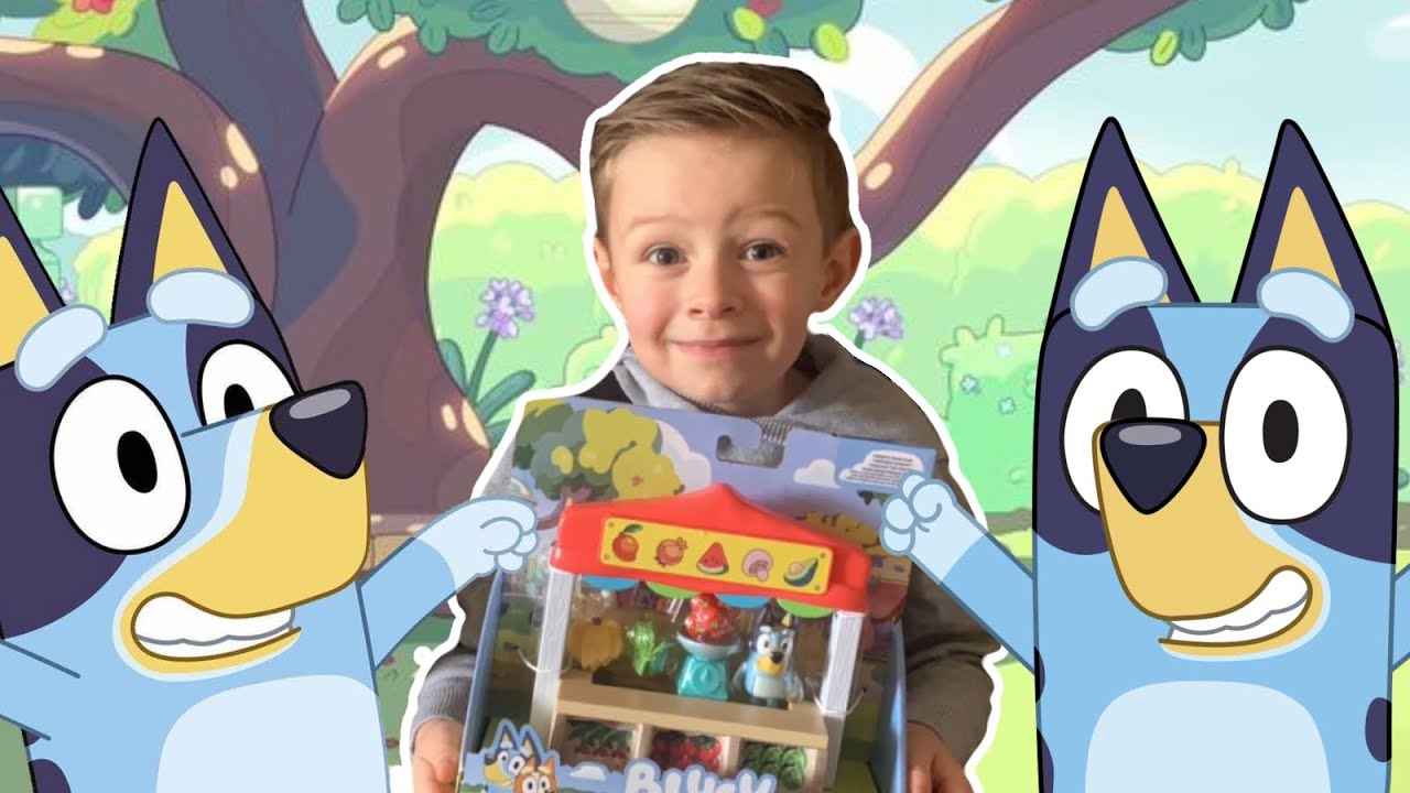 *NEW Bluey Farmers Market Play Set - Toy Unboxing & Review - YouTube