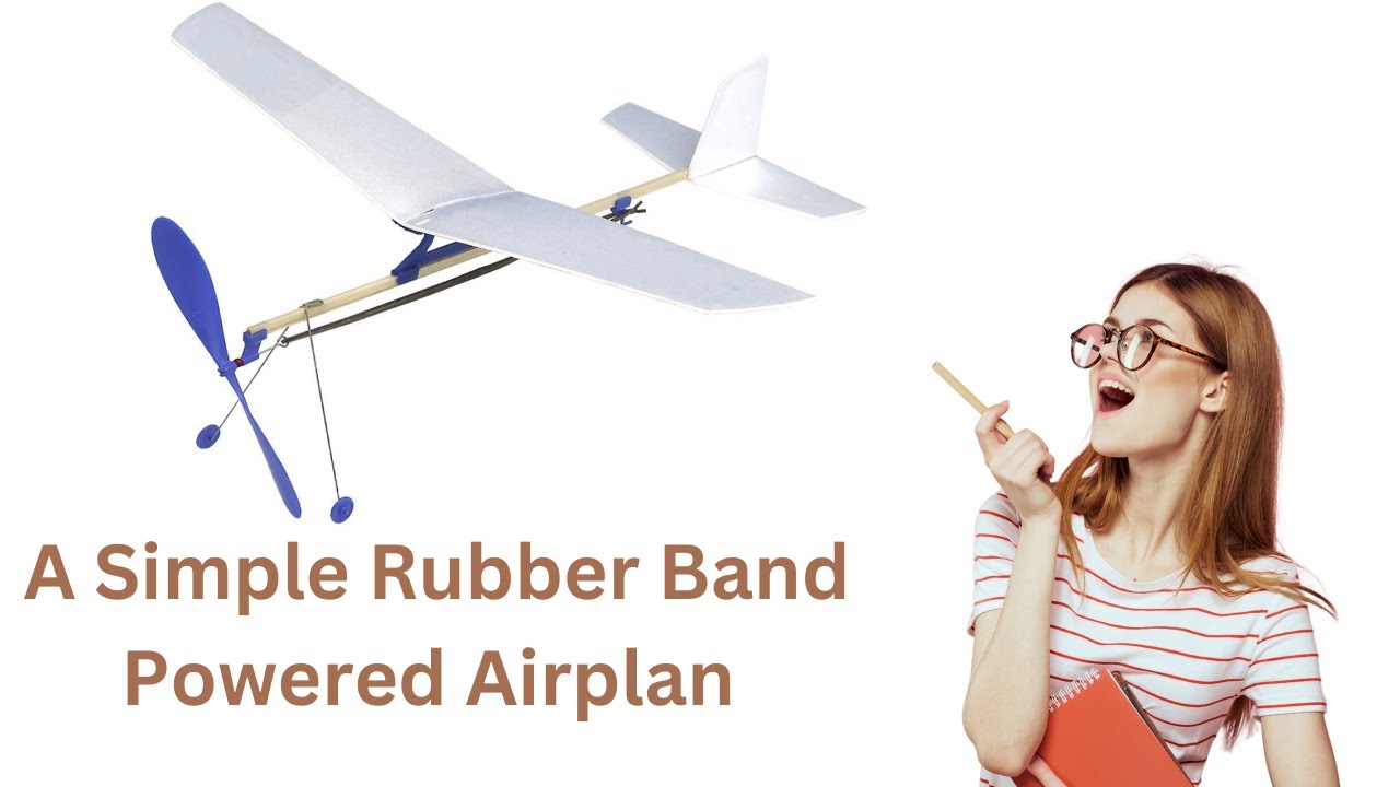 How to Make a Simple Rubber Band Powered Airplane at Home | @SumitvTube ...