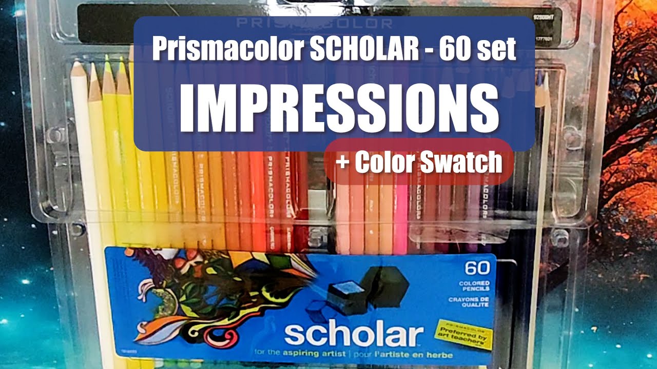 PrismaColor SCHOLAR 60 set + Color Swatch - YouTube