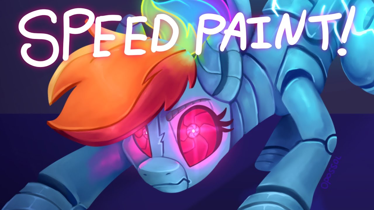 Robot Rainbowdash ~ Speedpaint - YouTube