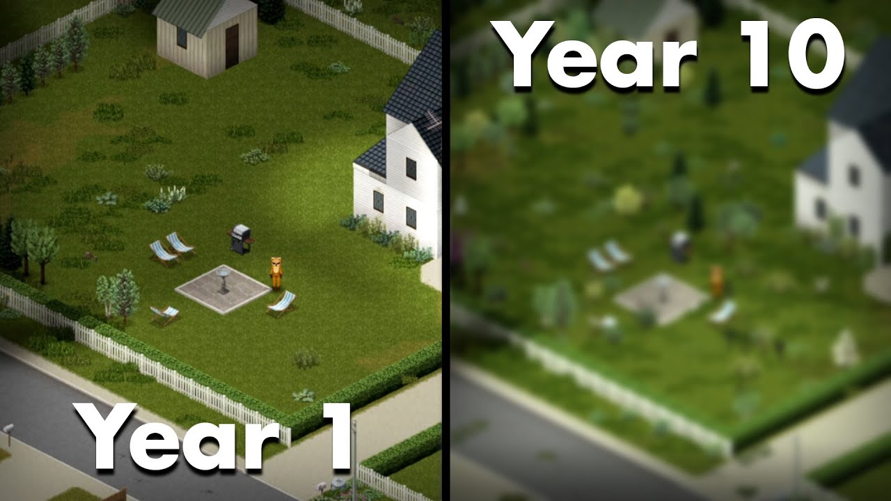 Full 10 Year Timelapse in Project Zomboid - YouTube