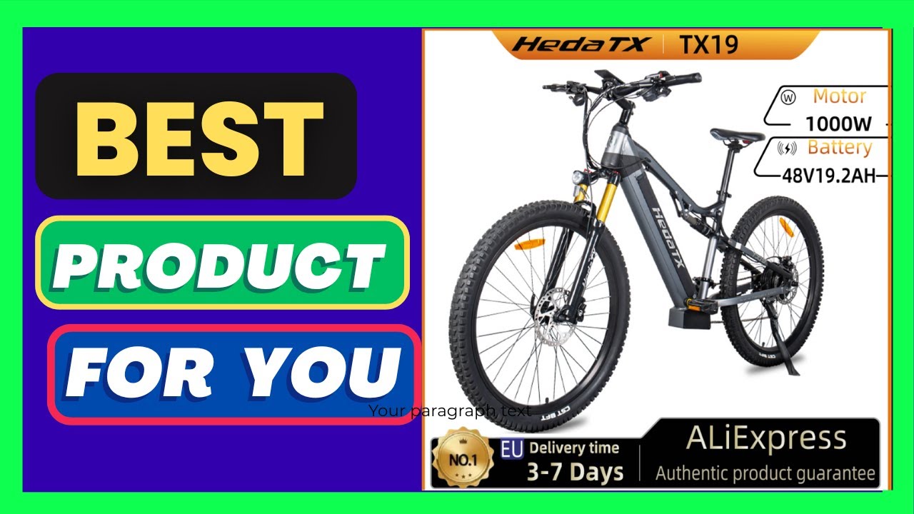 Hedatx TX19 1000W Motor 48V 19.2Ah - YouTube