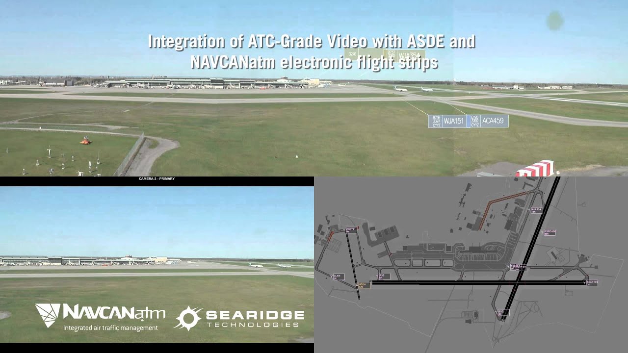 Searidge: Remote Tower Capabilities from Searidge & NAVCANatm - YouTube