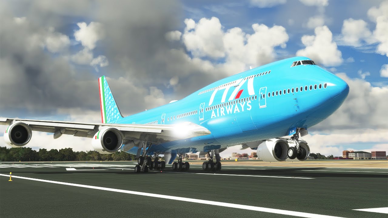 Emergency Crash Landing ITA Airways Boeing 747 at Rome Fiumicino ...