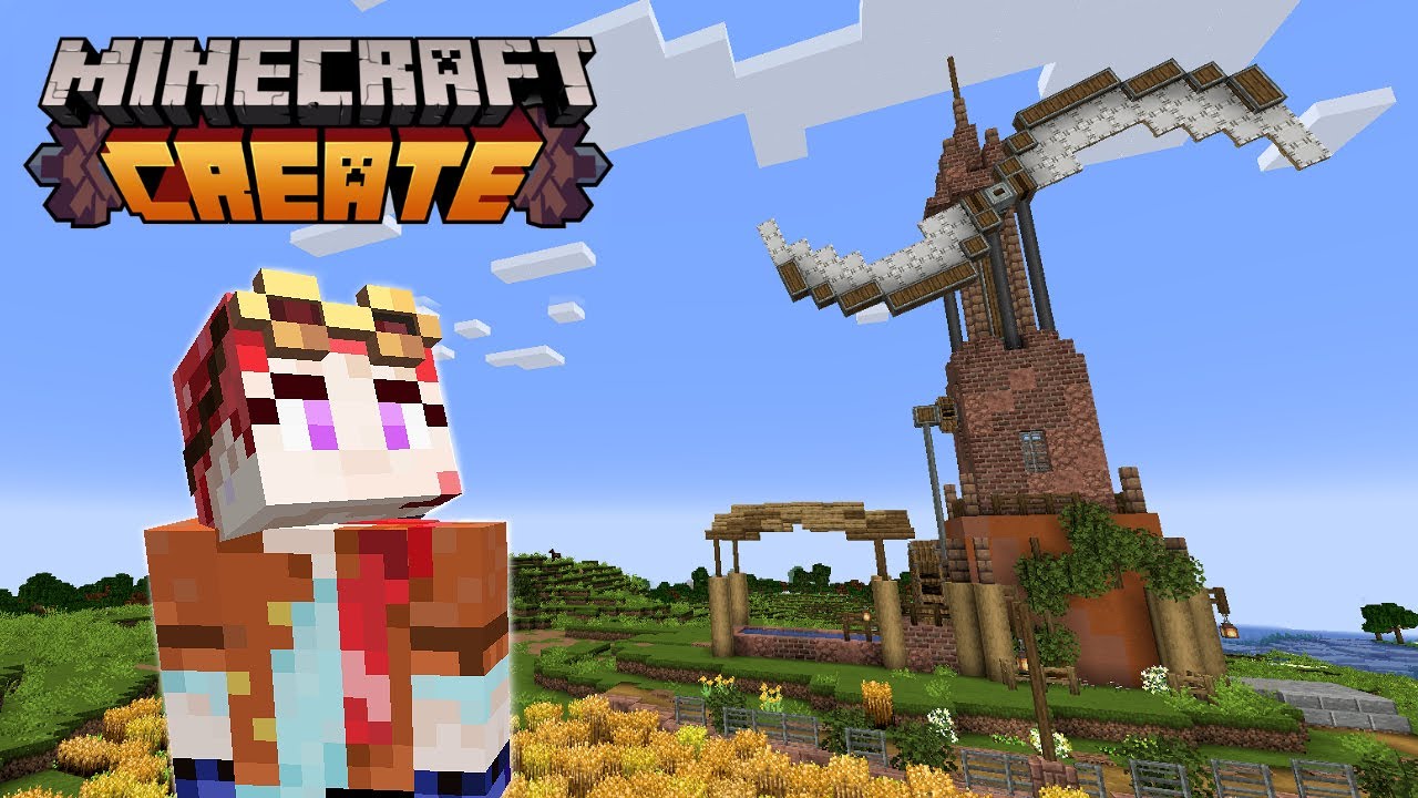 Minecraft Create Mod Survival Series: Plans and Windmills (episode 15 ...
