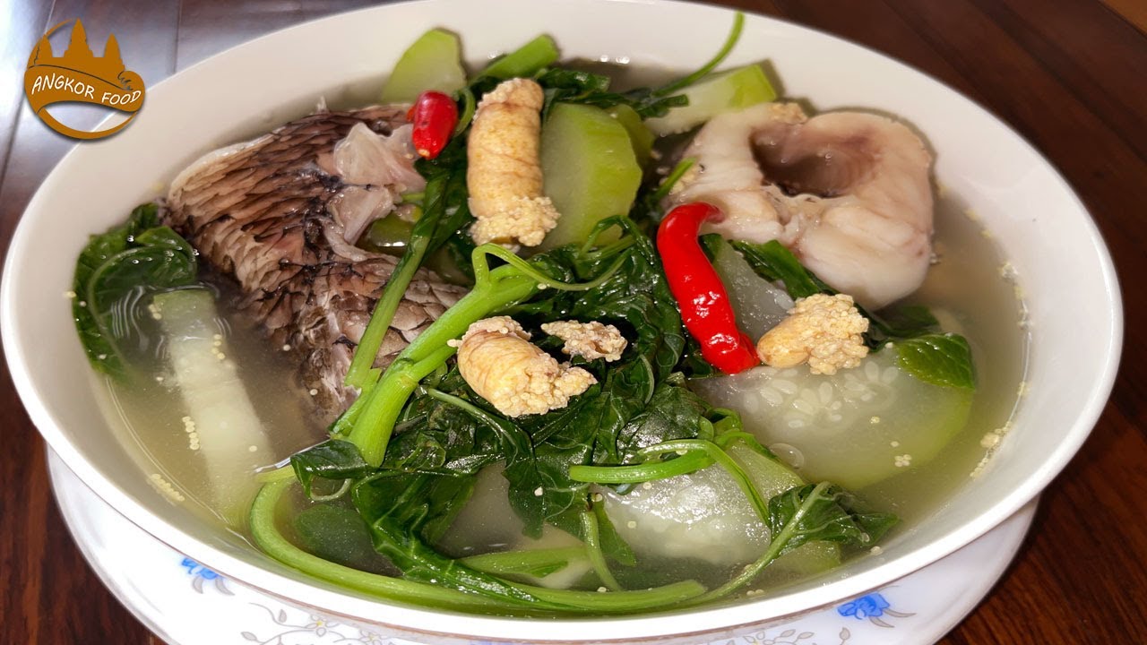 How to cook Somlork | របៀបធ្វើសម្លរសម្លក់ - Angkor Food - YouTube