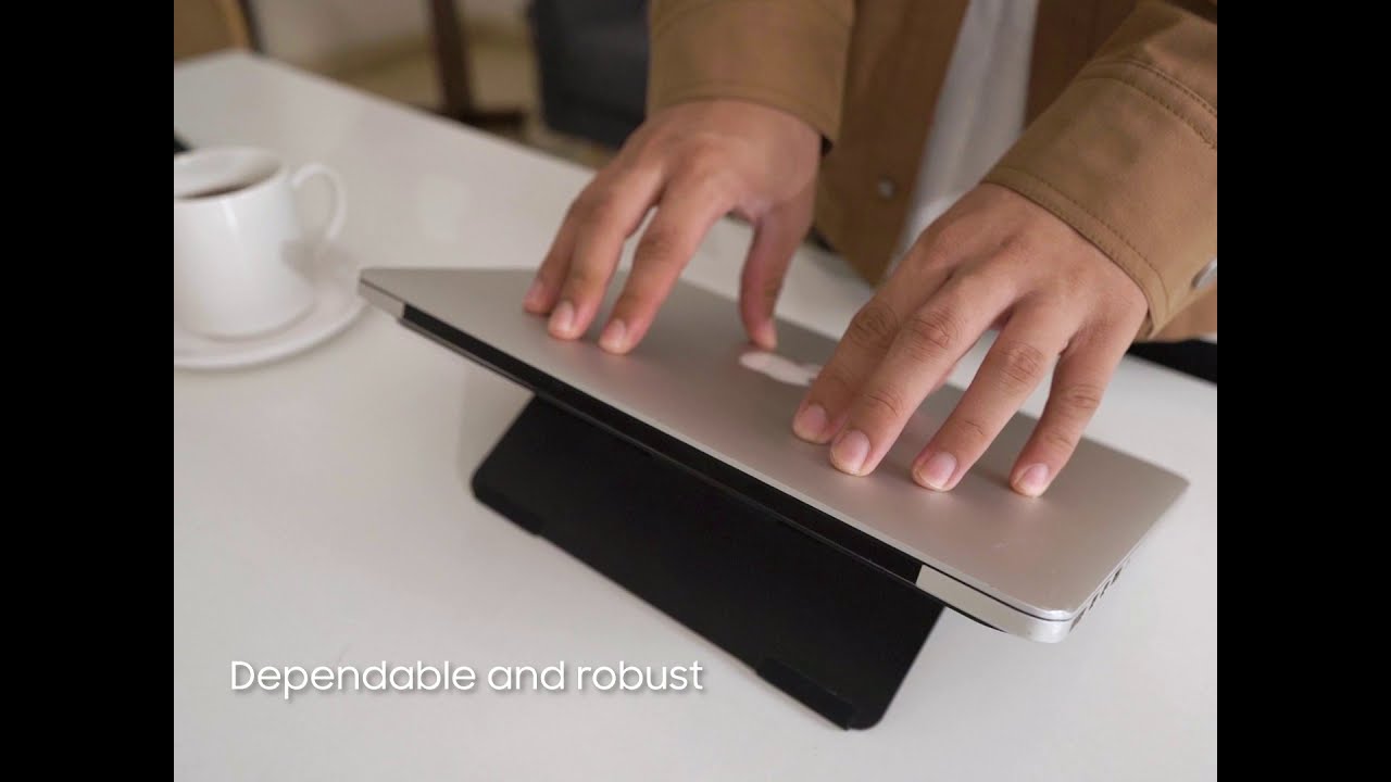 DailyObjects l Aros - Adjustable Laptop/Tablet Stand - YouTube
