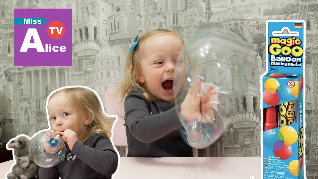 Шары из слизи! Делаем большие пузыри из пасты Шалтай Болтай. Magic goo ...