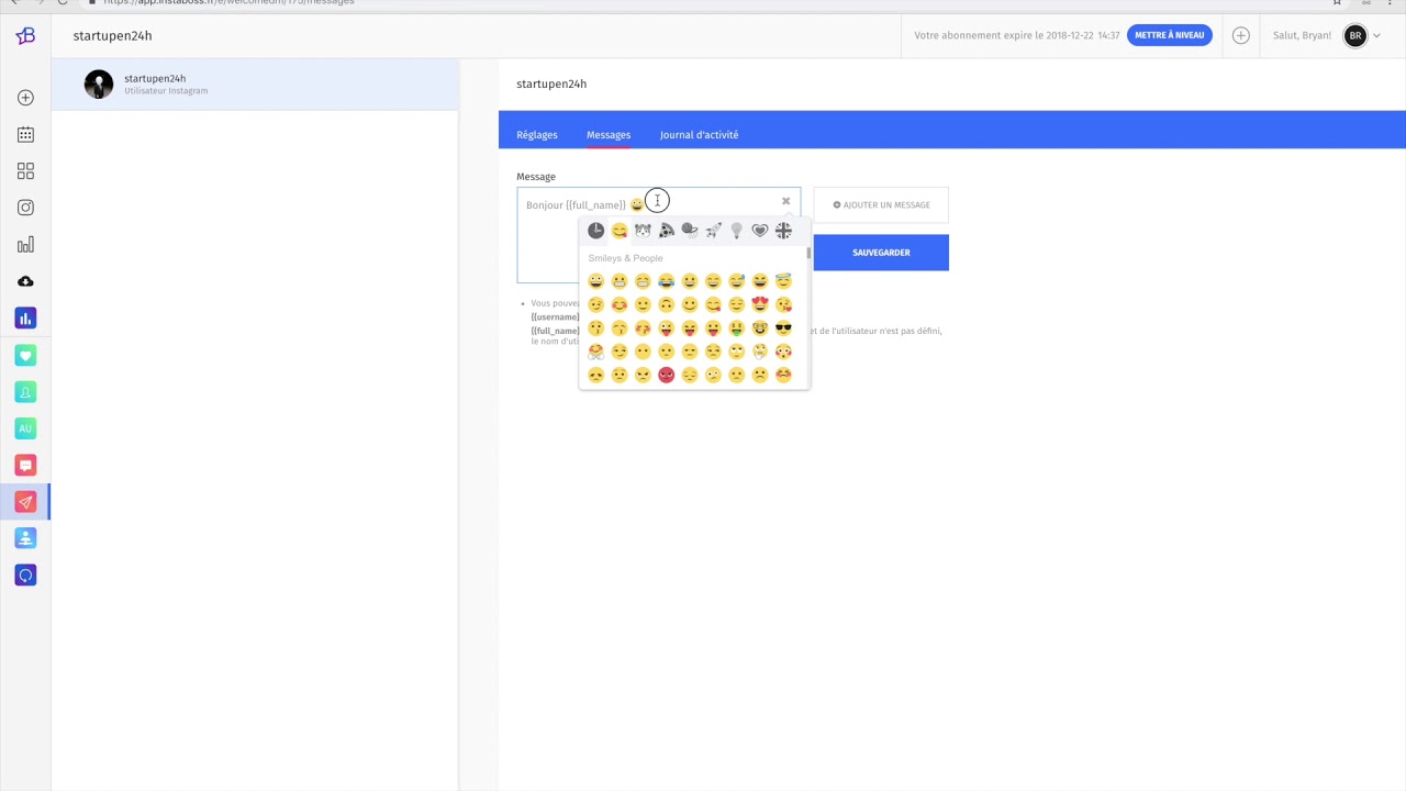 Comment automatiser ses messages instagram - YouTube