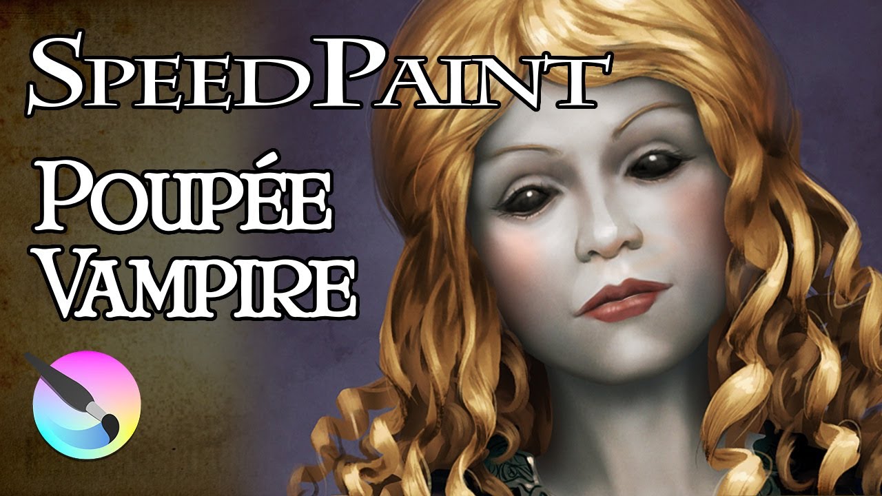 Speedpaint #76 – Poupée Vampire (Krita) + parodie France Gall - YouTube