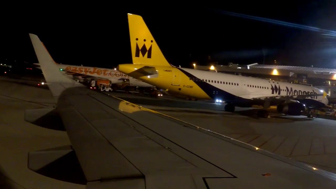 ONBOARD - FLYBE E195 BE4428 Malaga to Doncaster Sheffield (NIGHT FLIGHT ...