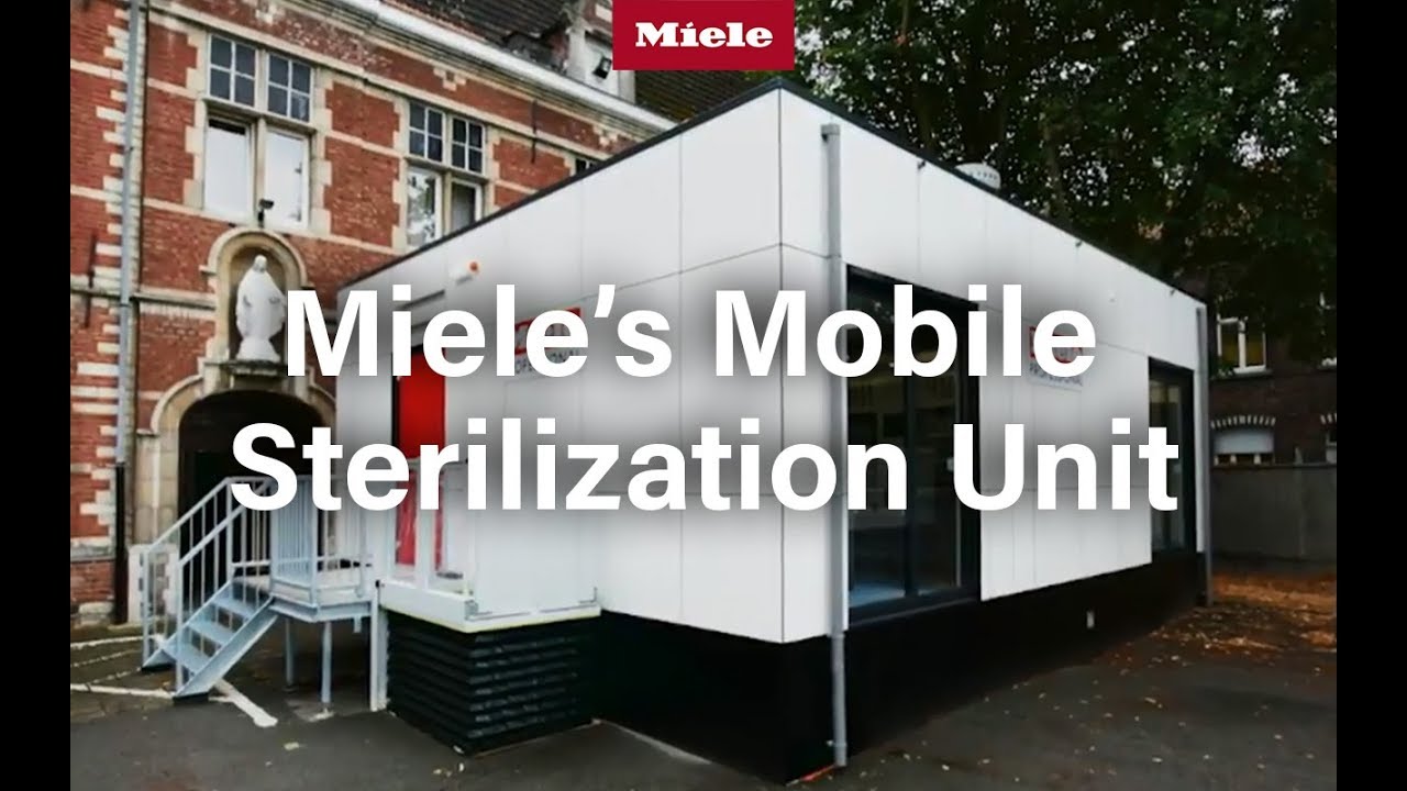 Installation of the world's first Miele mobile sterilization unit - YouTube