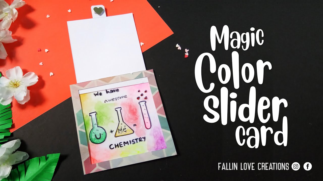 How to make Magic Color Slider Card | Craft Ideas | Handmade gift ...