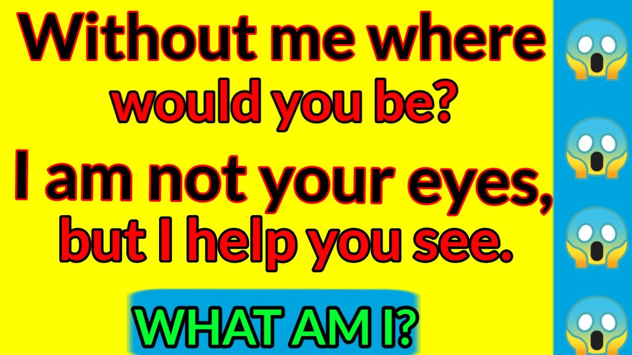 What Am I Riddles With Answers That'll Stretch Your Brain - YouTube