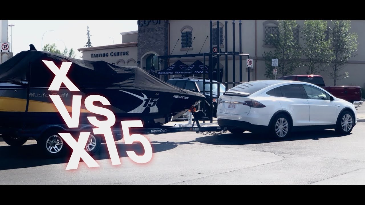Tesla Model X towing an X - YouTube