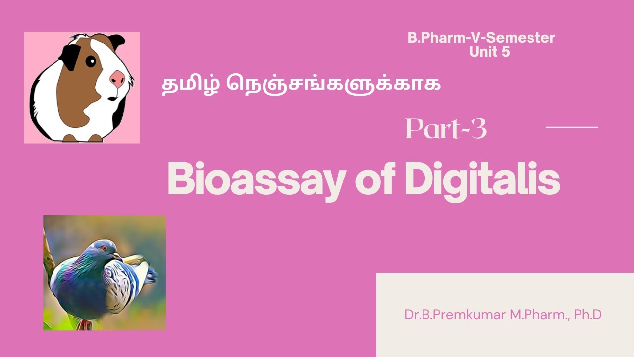 Bioassay of Digitalis-Bioassay-Part3-Tamil - YouTube