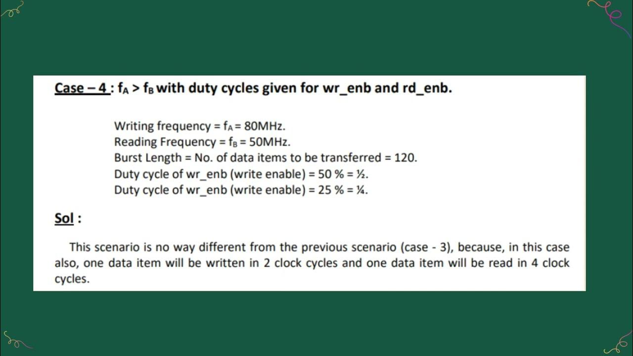 FIFO depth calculation - YouTube