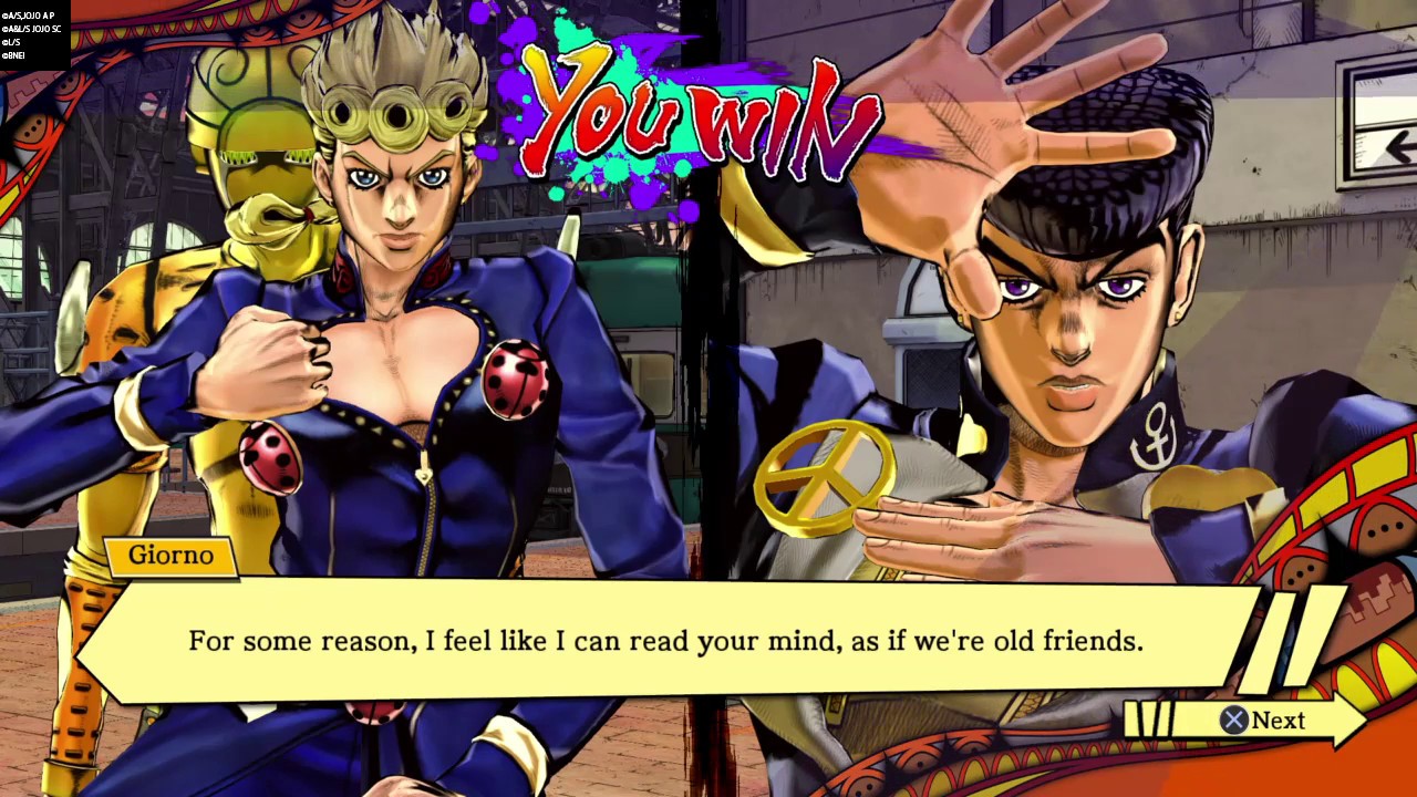 JoJo's Bizarre Adventure: EoH - Giorno and Josuke Vs Diego and ...