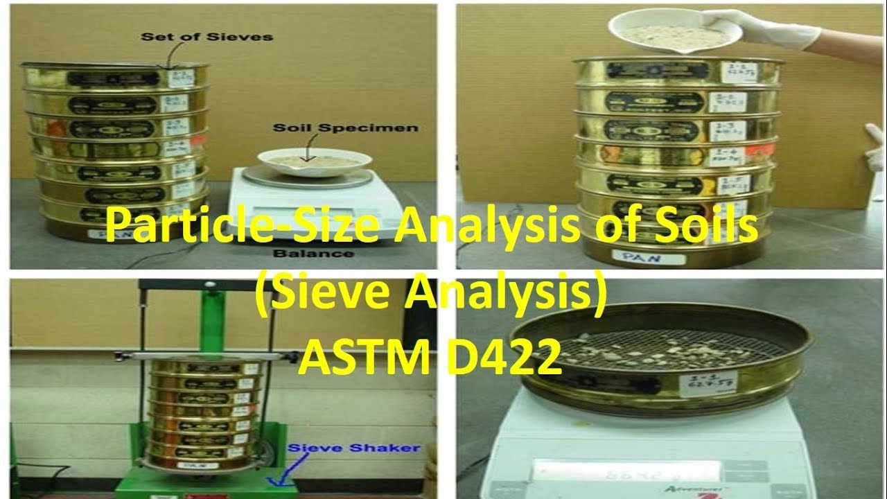 Particle Size Analysis Of Soils Sieve Analysis ASTM D 422 Part I Particle Size Analysis Of Soils Sieve Analysis ASTM D 422 Part I
