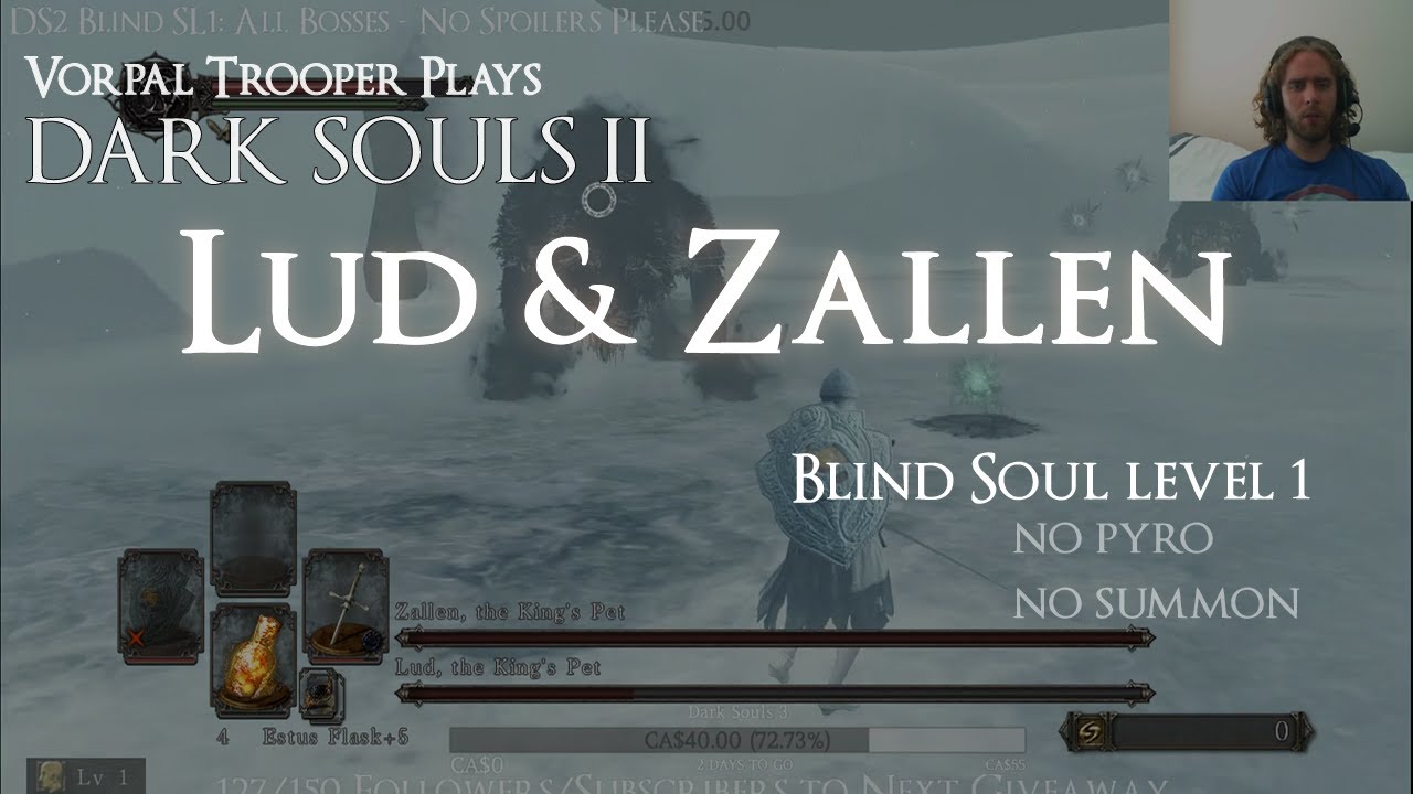 Lud & Zallen - Blind DS2 SL1 All bosses, No Pyro, No Summon. - YouTube