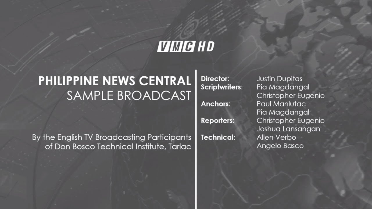 (English TV Newscasting - DSPC 2018) Philippine News Central - Sample ...