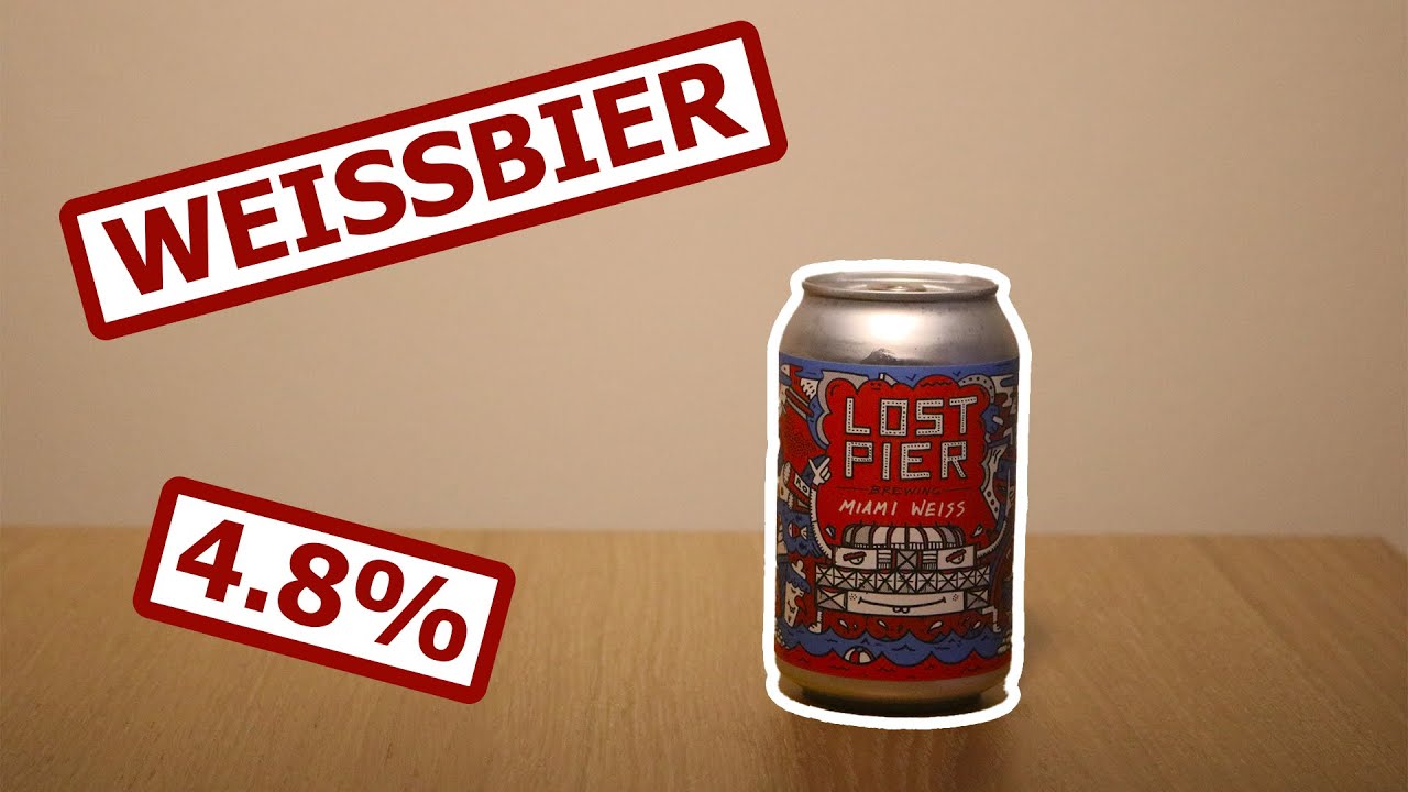 MIAMI WEISS REVIEW | 4.8% ABV | WEISSBIER | LOST PIER BREWING - YouTube