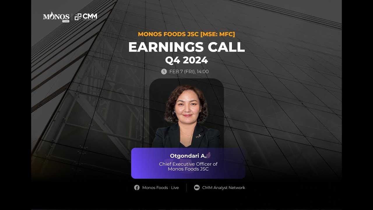 Monos Foods JSC - Q4 2024 Earnings Call - YouTube