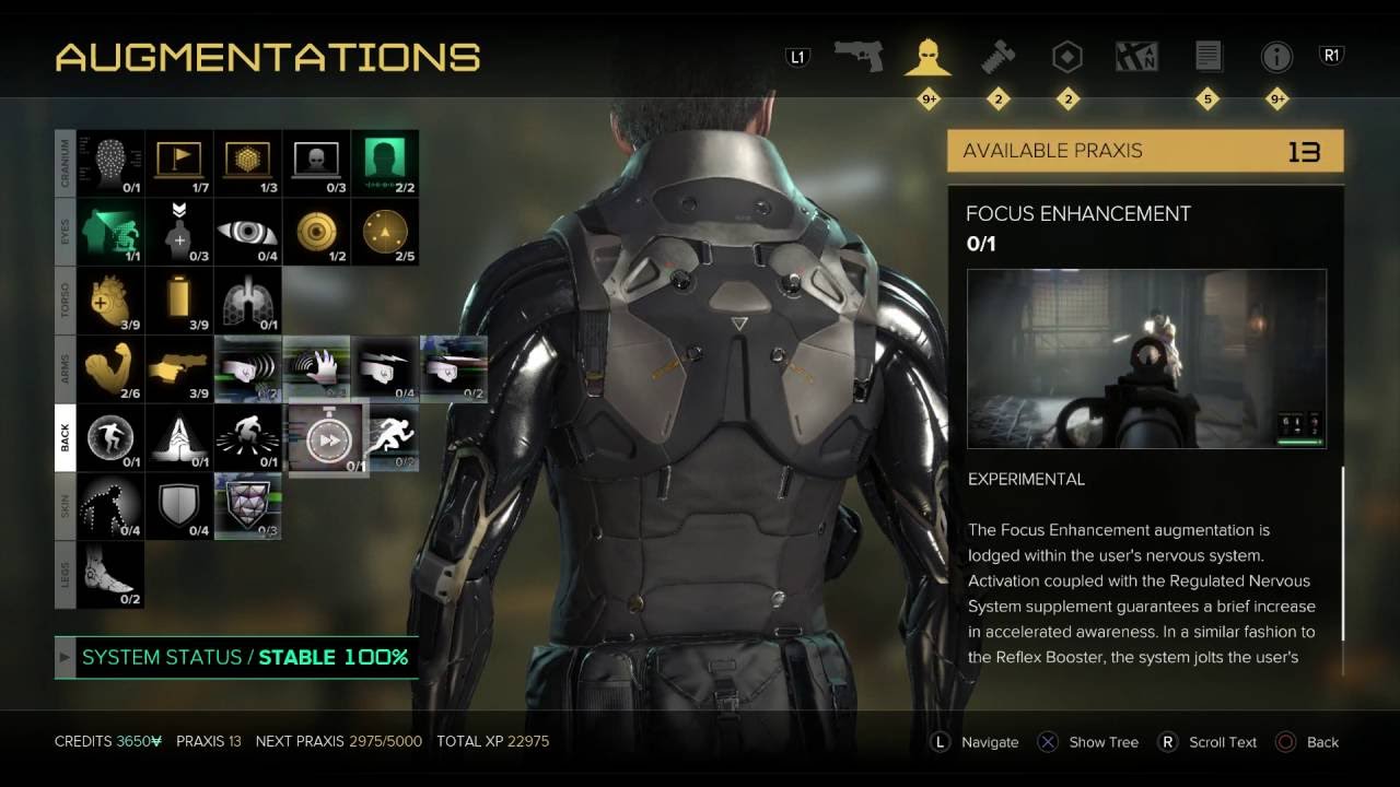 Deus Ex: Mankind Divided - Focus Enhancement: Regulator Nervous System ...