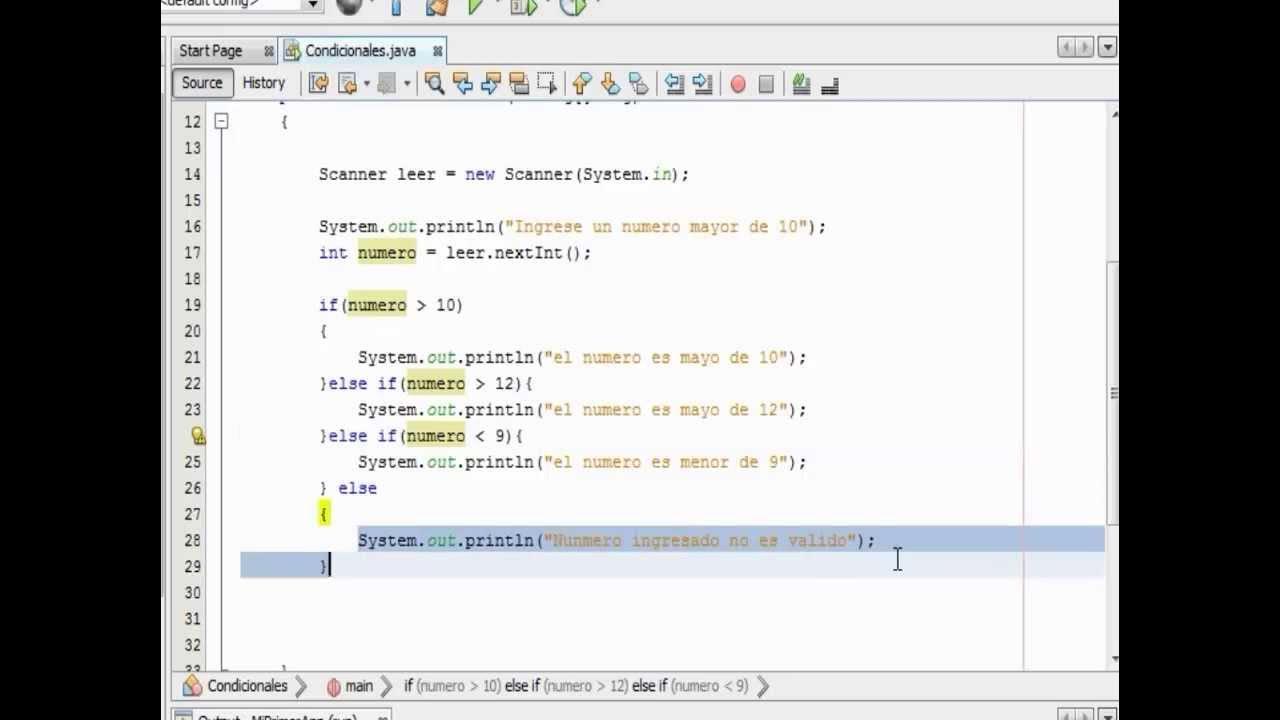 Tutorial de Programacion Java | Las Condicionales | if - else if ...