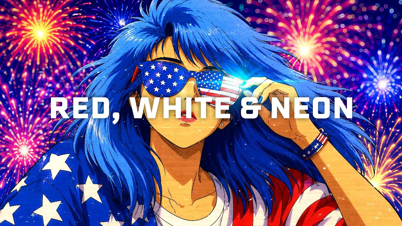 Red, White & Neon // Retro Summer Synthwave - YouTube