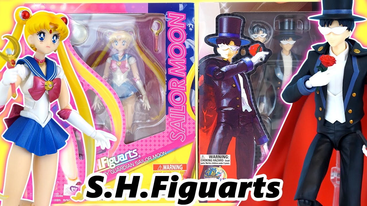 Sailor Moon & Tuxedo Mask S.H.Figuarts Anime Figure Unboxing and Review ...