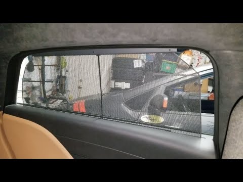 How To Roll Up or Roll Down LUCID AIR Windows SUNSHADES - YouTube