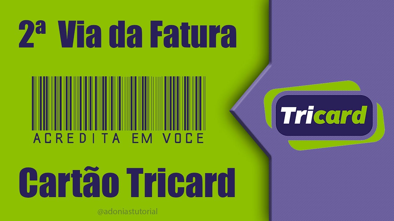 2ª Via da Fatura do Cartão Tricard - YouTube