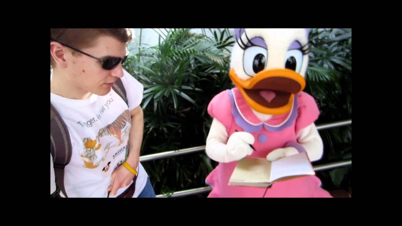 Tommy meets Daisy Duck at Epcot - YouTube