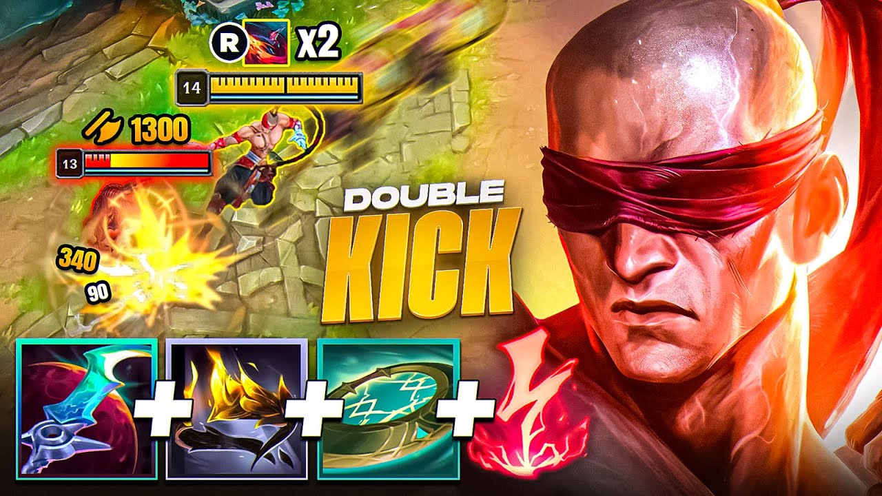 LEE SIN DOUBLE KICK, LA TECHNOLOGIE POUR ENVOYER 2 COUPS DE PIED (First ...