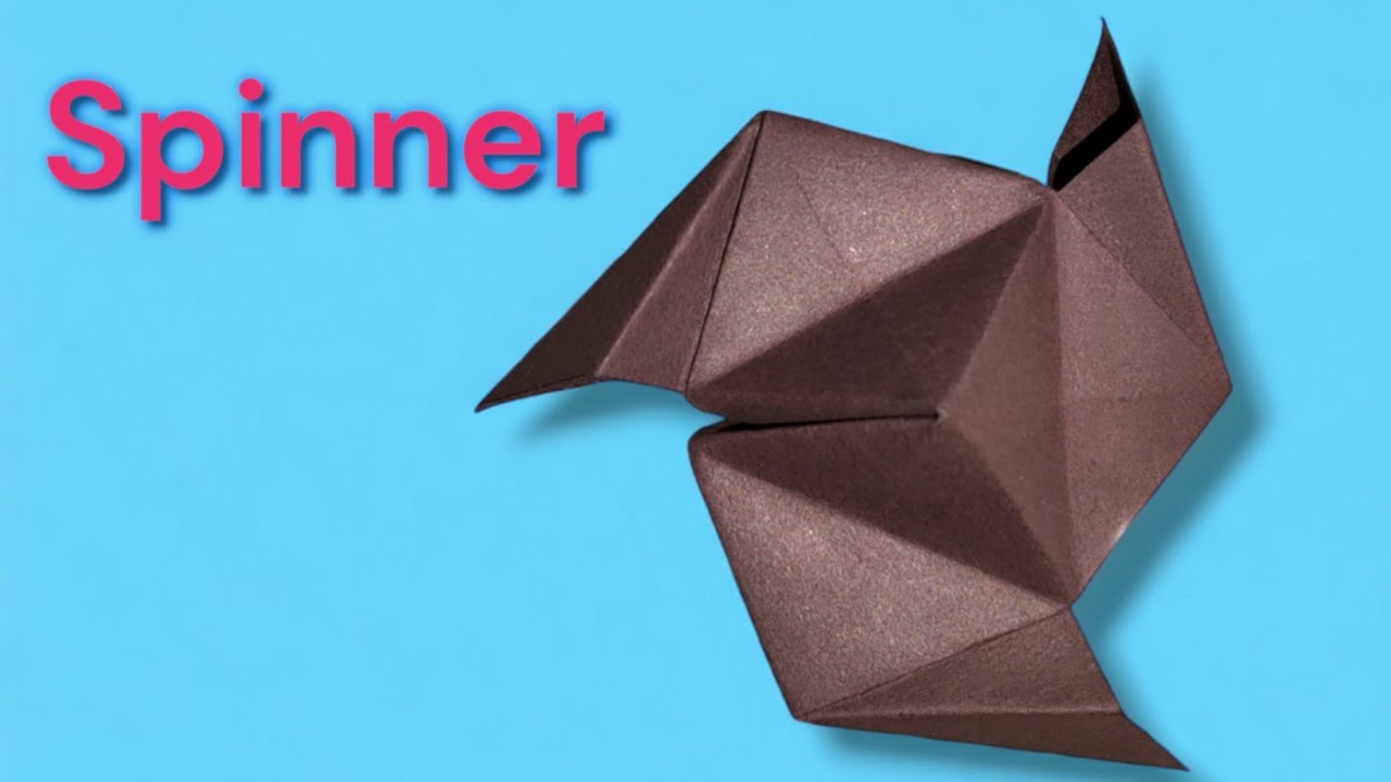 "How to Fold a Perfect Origami Spinner" #spinner - YouTube