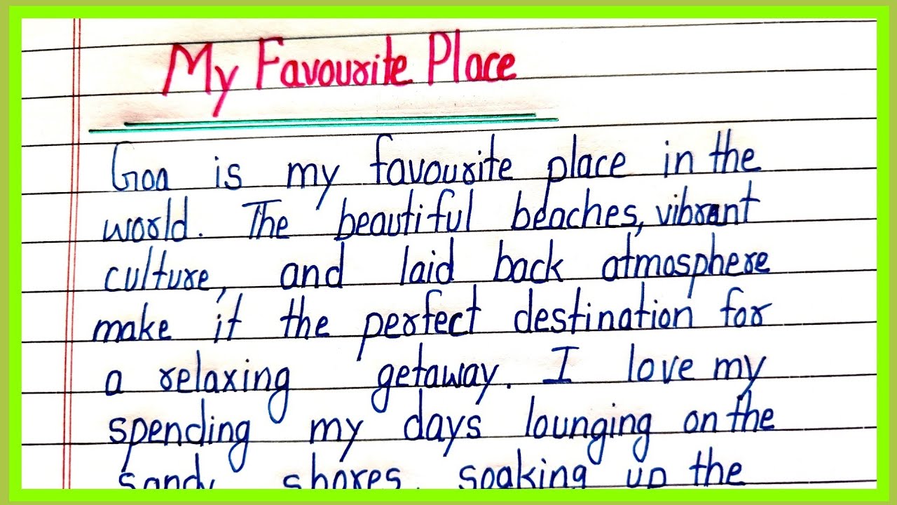 essay on my favourite place in english/meri pyari jagah par nibandh ...