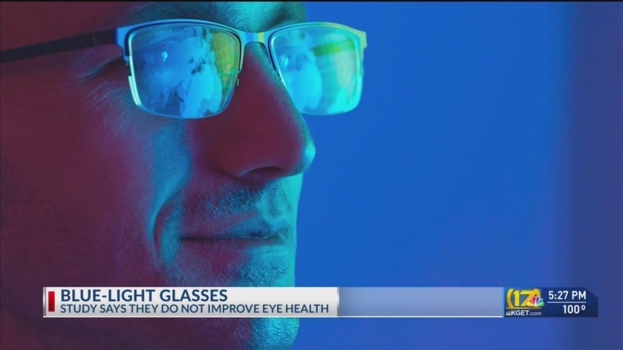 New blue light glasses study - YouTube