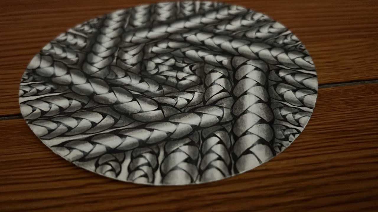 How to Zentangle how to tangle or draw betweed in the round - YouTube