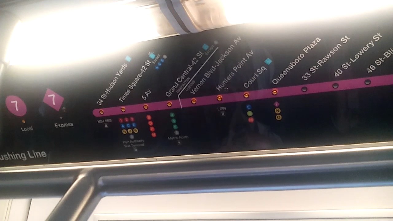 Last Look: 7 Train strip maps with Q Train Announcement arrive ...