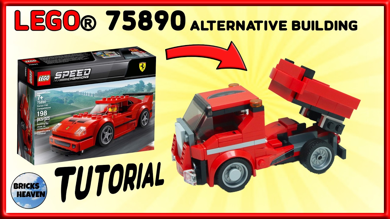 Tutorial - alternative Building of LEGO® 75890 - Ferrari F40 ...