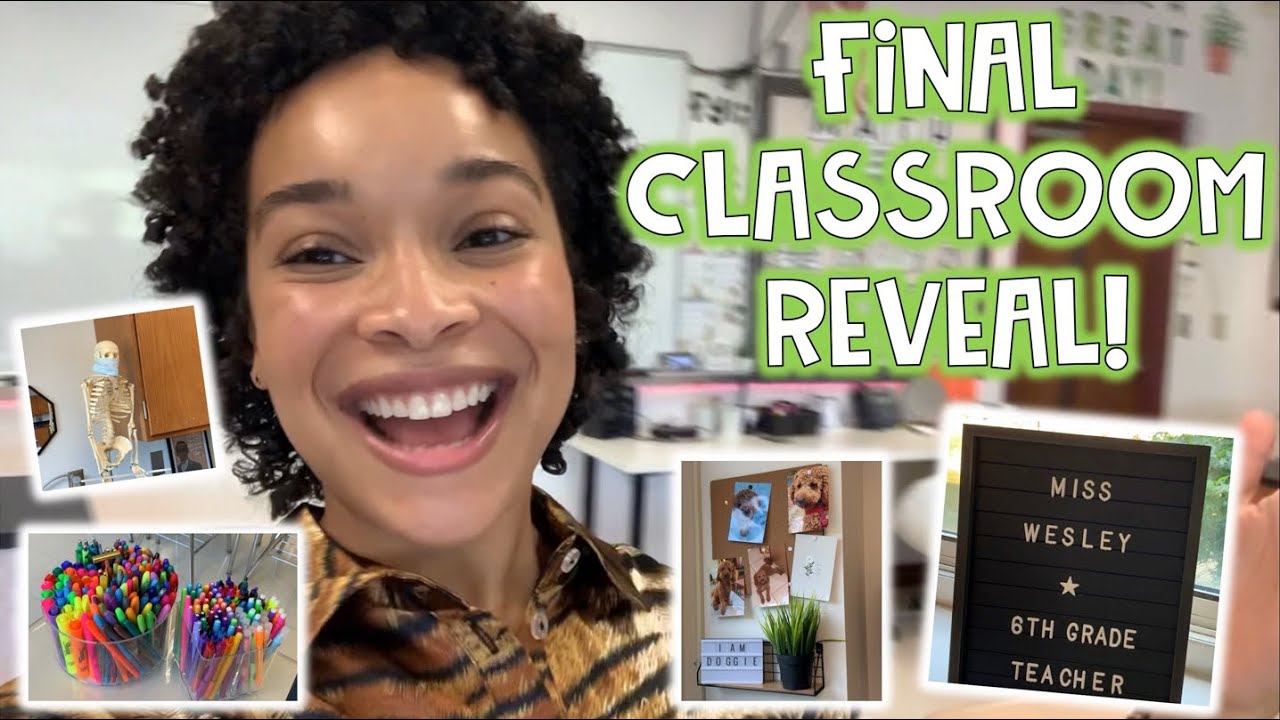 Completed Classroom Reveal + Tour! | First Year 6th Grade Teacher - YouTube
