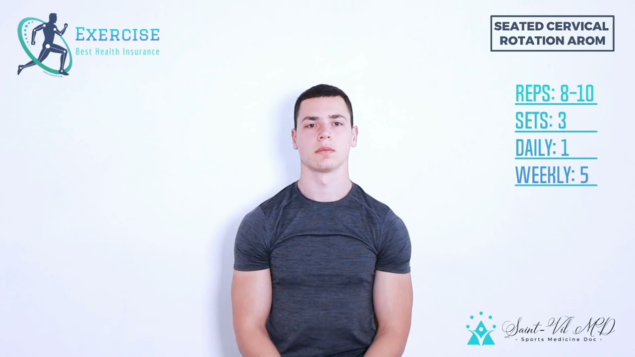 Seated Cervical Rotation AROM - YouTube