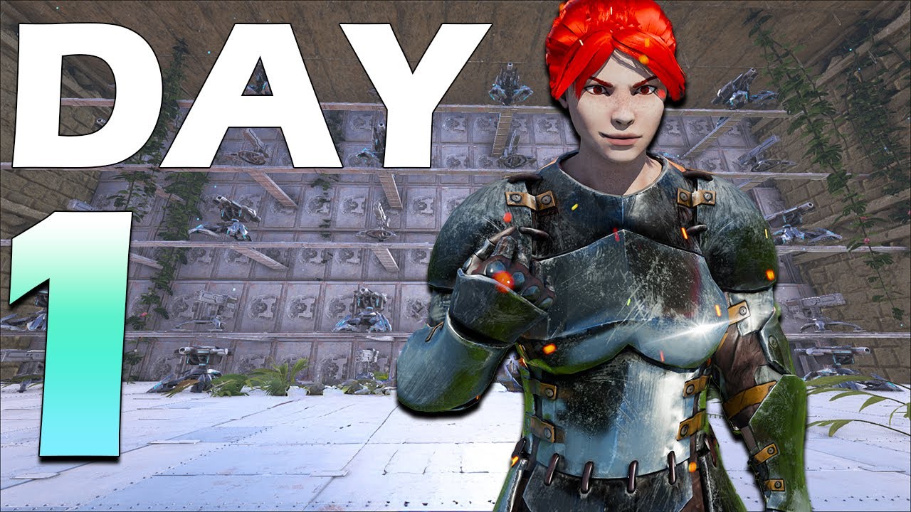 We Built Arks Best Temple Cave On Ark PvP Day 1... - YouTube