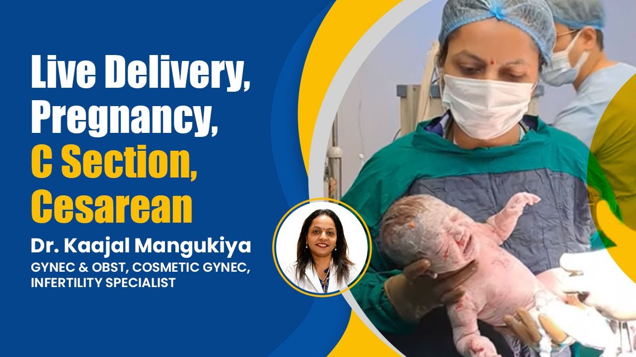 Live delivery, pregnancy, c section, cesarean, vesu, surat - YouTube
