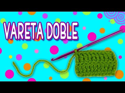Punto alto Doble o Doble Vareta tejido a crochet  | PASO A PASO