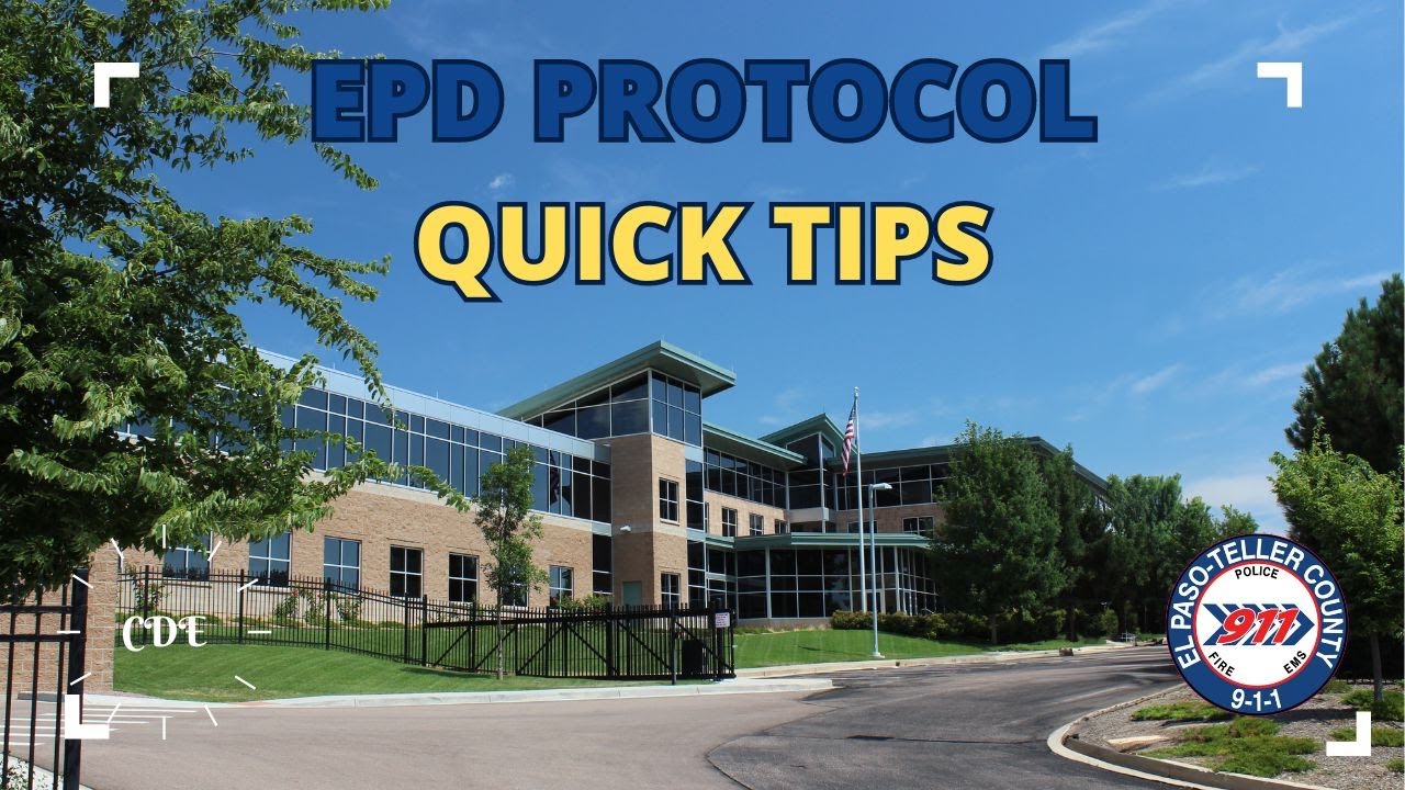 EPD Protocol Quick Tips - YouTube