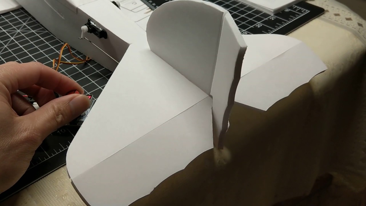Flite Test Mini Scout - Testing control surface throws - YouTube