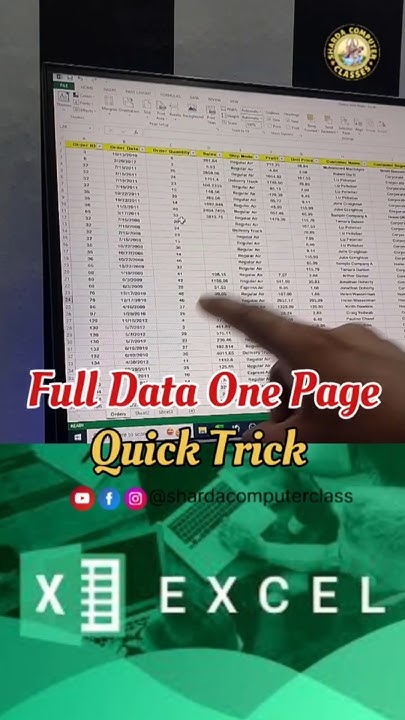 💡 MS Excel में एक ही Page पर पूरा Data Print कैसे करें? | Excel Print Settings #excel #shorts ...